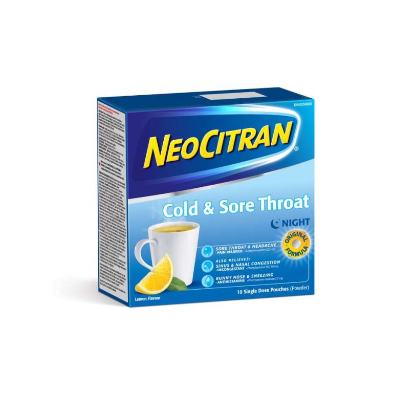 Neocitran Cold & Sore Throat 10 - Young's Pharmacy & Homecare